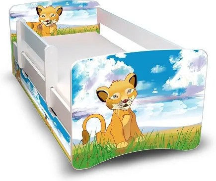 Dětská postel Filip vzor 13 lvíček 160x80 cm