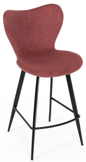 Autronic Partitura AUB-1068RED2 Barová židle, látka, červená