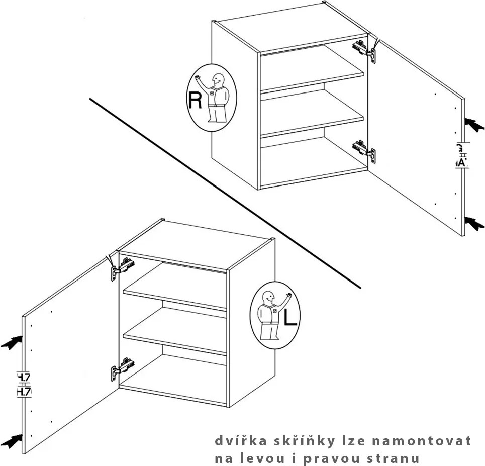 Kuchyňská linka STILO ab | ve tvaru L | 260x320 cm | zásuvky PREMIUM BOX | artisan/bílá