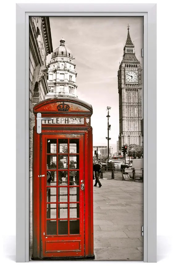 Fototapeta samolepící na dveře Vintage Big Ben 85x205 cm