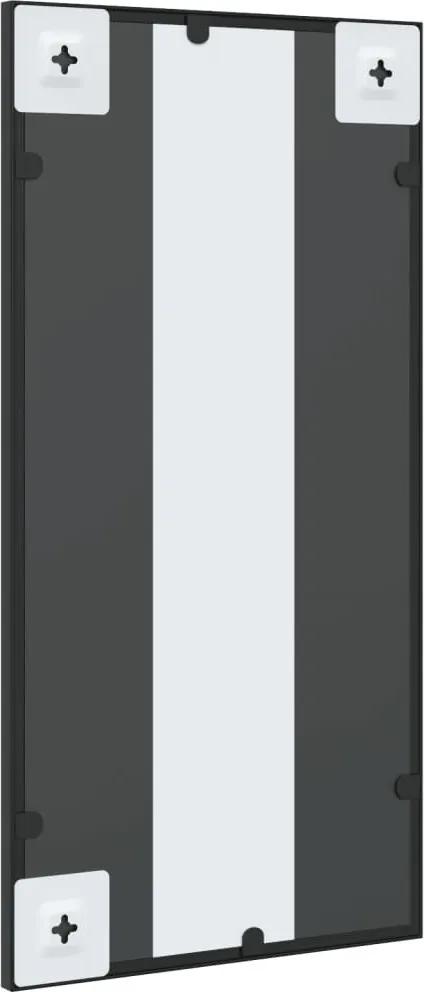 vidaXL Nástěnné zrcadlo černé 30 x 60 cm obdélník železo [358641]
