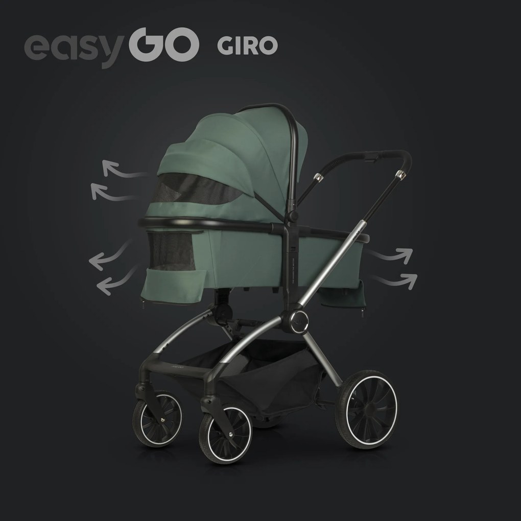 Kombinovaný kočárek EasyGo Giro 2v1 Sage Green