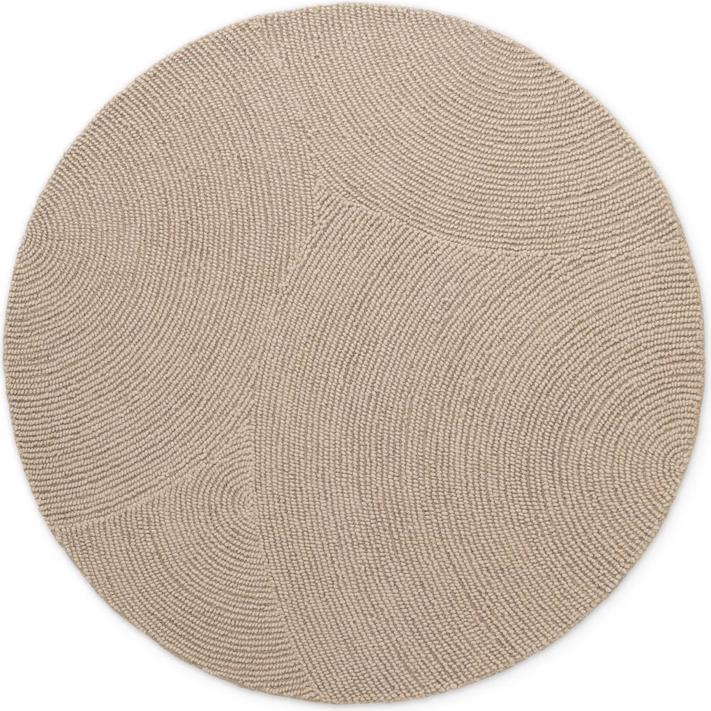 Hanse Home, Kusový koberec Calmio 106221 Beige kruh, 200x200 (průměr) kruh, béžová, ložnice