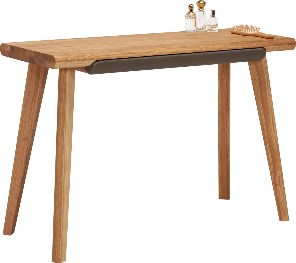 XXXLutz KONZOLOVÝ STOLEK, divoký dub, jílová barva, divoký dub, 110/45/75 cm Linea Natura - Konzolové stolky - 001507006301