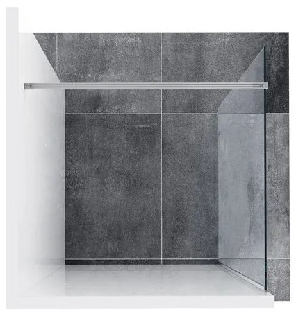 Ravak - Walk-In Wall 110 cm - černá, transparentní sklo