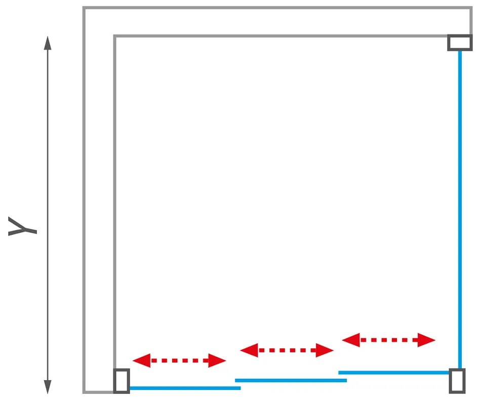 Roth Čtvercový nebo obdélníkový sprchový kout PD3N+LLBD - bez vaničky Varianta: šířka dveří: 90 cm, šířka pevné stěny: 75 cm, orientace: Uni - (PD3N/900_LLBD/750_bi_gr), Barva profilů a typ výplně: profily: bílá, výplň: Grape