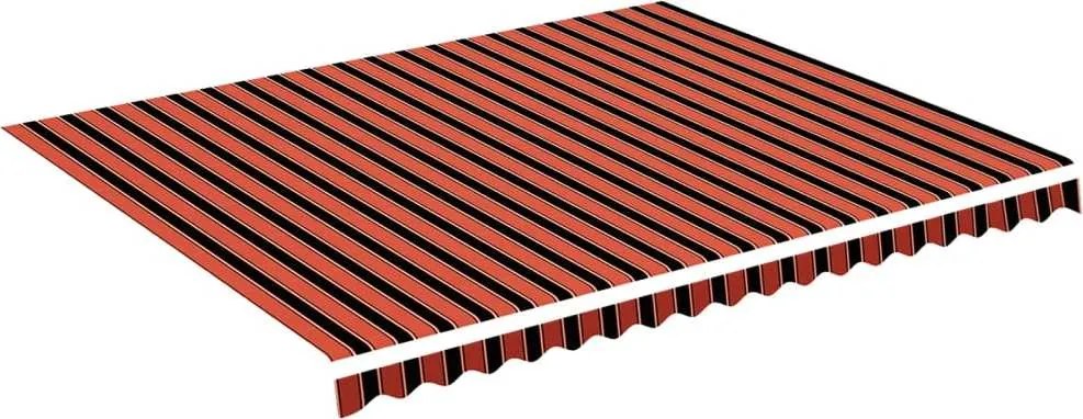 vidaXL Náhradní plachta na markýzu 4,5 x 3,5 m [311950] Barva: Antracitová a bílá