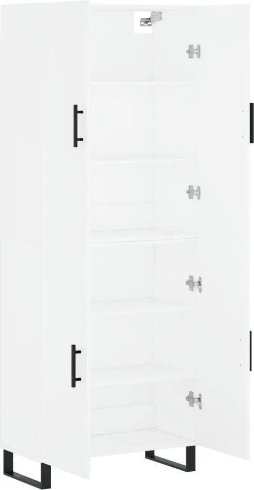 Skříň highboard bílá 69,5 x 34 x 180 cm kompozitní dřevo 3195699