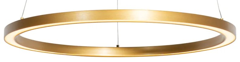 Zlaté závěsné svítidlo 60 cm vč. LED 3-stupňové stmívatelné - Girello