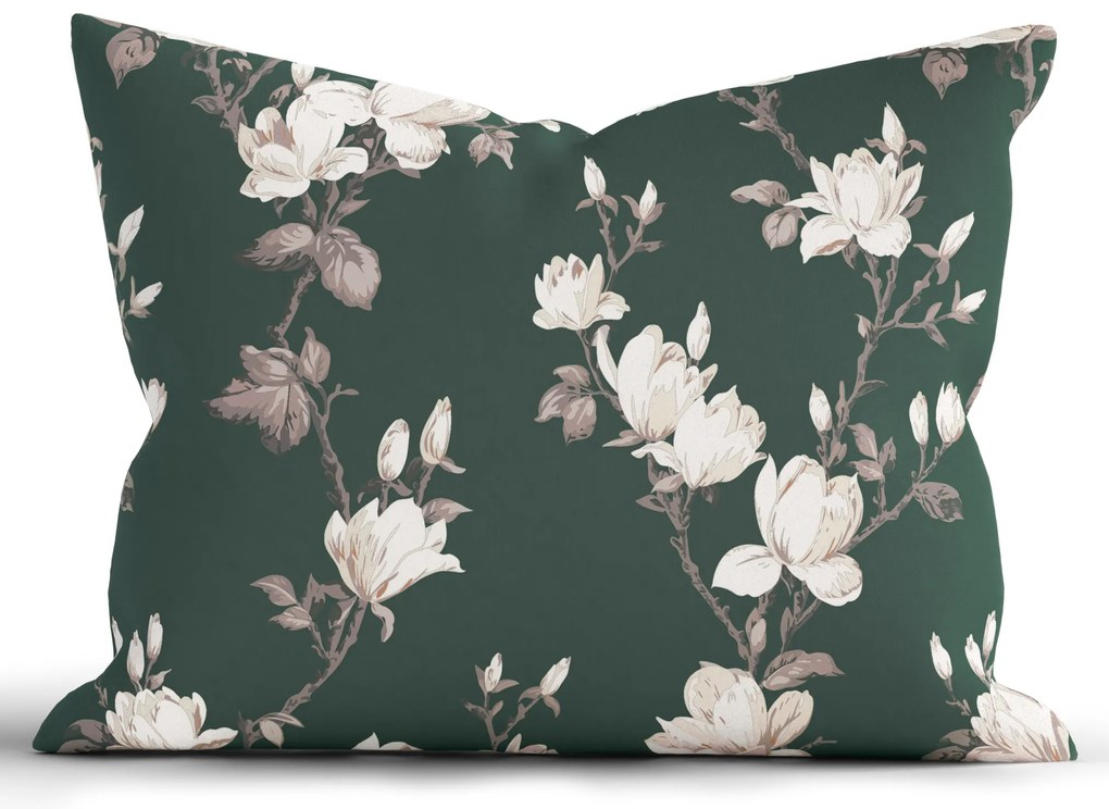 MK Lůžkoviny Bavlněný povlak na polštář Renforcé 70 x 90 cm - Johari tmavě zelené