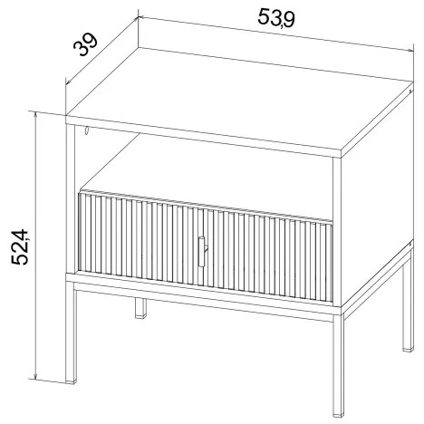 Noční stolek SUE černá