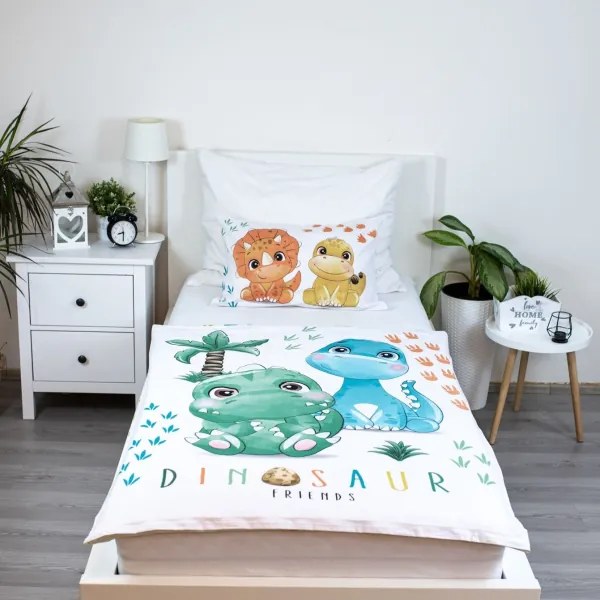 Jerry Fabrics Povlečení do postýlky Dino 02 baby 100x135, 40x60 cm