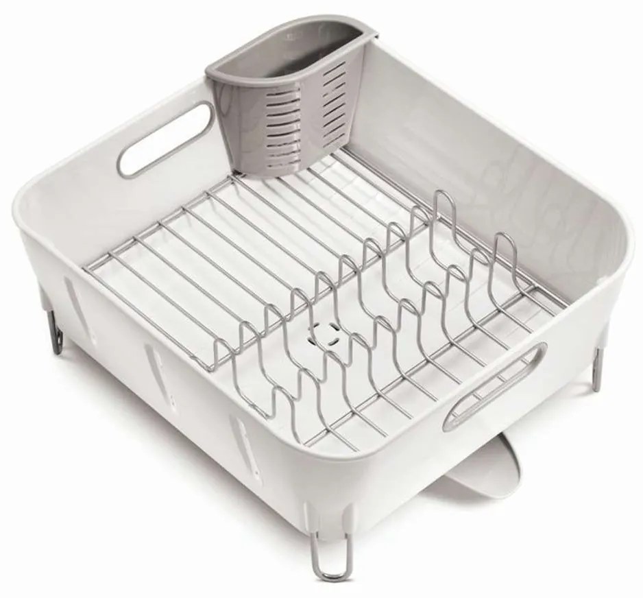 Simplehuman - Odkapávač na nádobí 370x326x172 mm, bílá KT1104