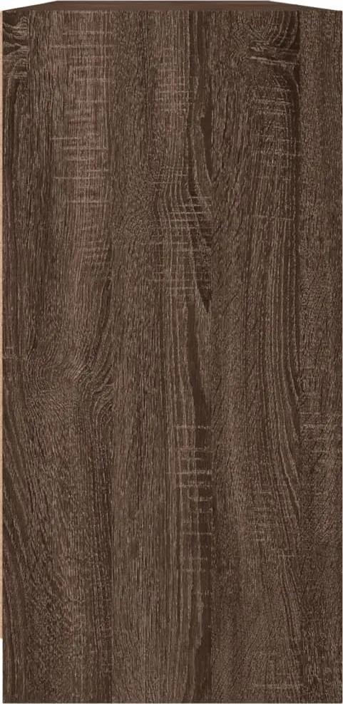 vidaXL Knihovna s dvířky 204 x 37 x 75 cm kompozitní dřevo [3206537] Barva: šedá sonoma