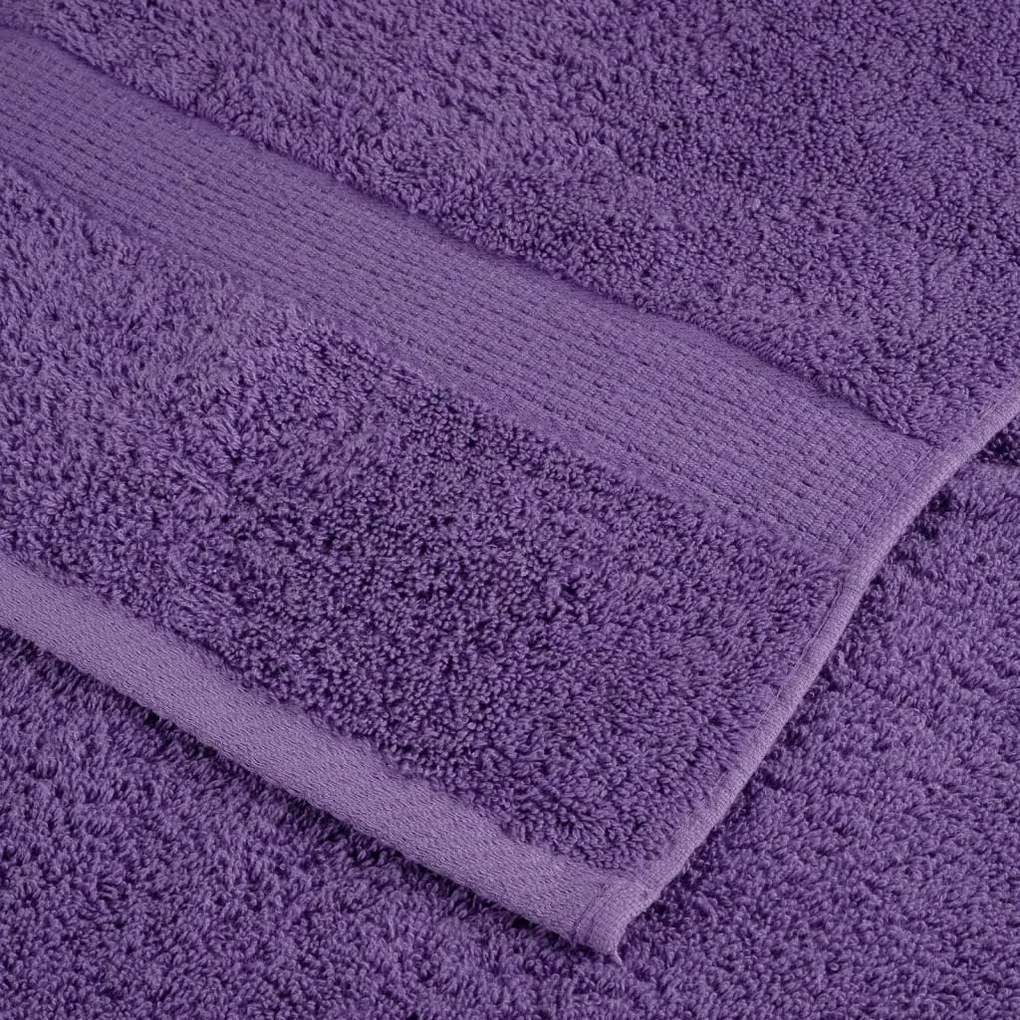 Premium ručníky SOLUND 10 ks fialové 70 x 140 cm 600 g/m² 137358