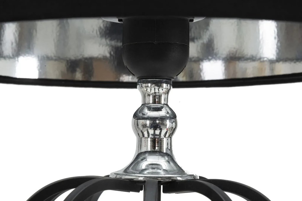 Stolní lampa Darky Silver 44,5 cm černo-stříbrná