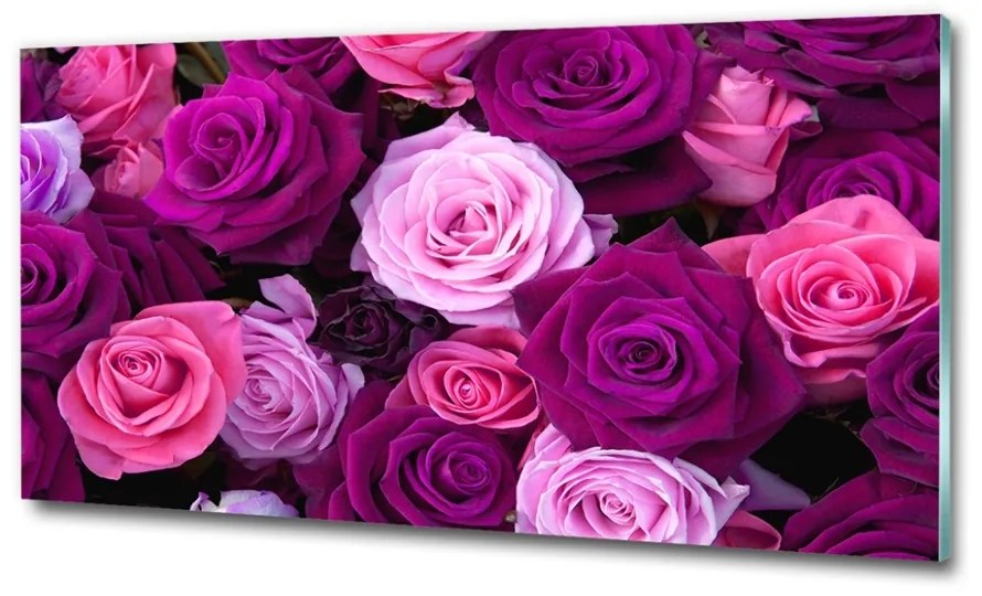 Wallmuralia Fotoobraz na skle Růže 100x50