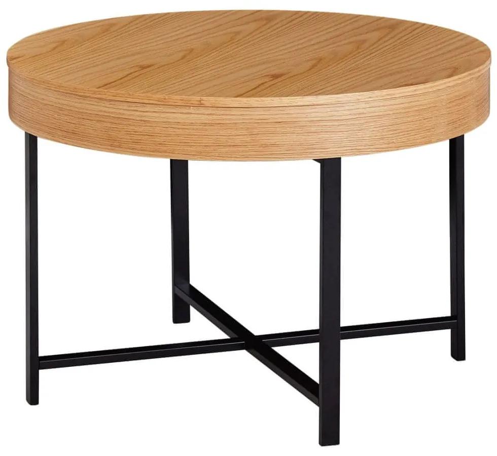 Bruxxi Konferenční stolek Ema, 69 cm, dub