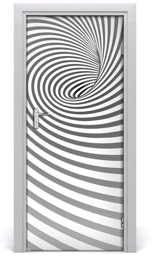 Samolepící fototapeta na dveře Spirála v pásky 75x205 cm