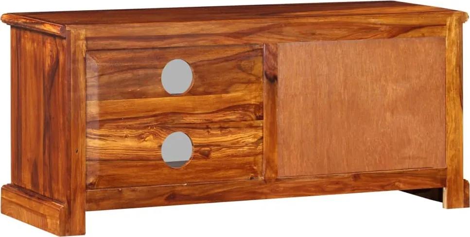 vidaXL TV stolek z masivního sheeshamového dřeva 90 x 30 x 40 cm [245160]