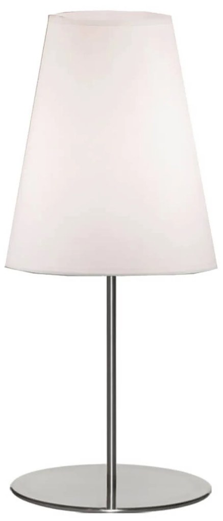 Stolní lampa Clemo výška 34,5 cm kartáčovaný nikl