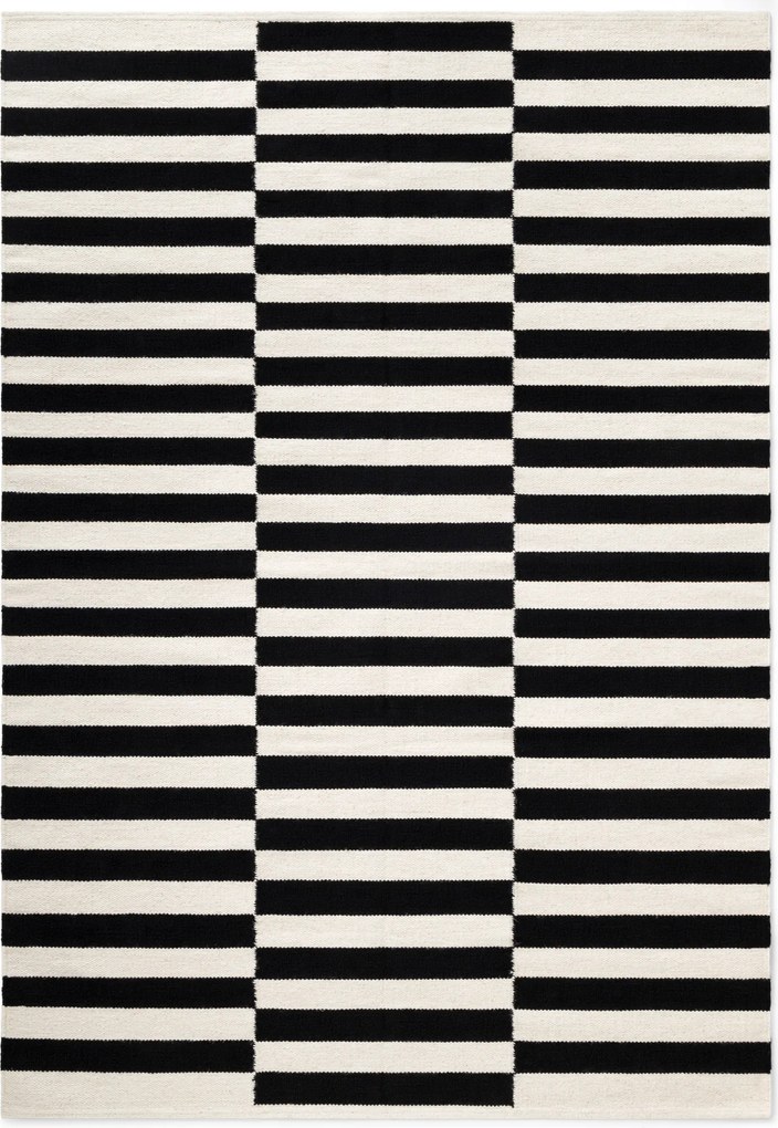 Hanse Home, Kusový koberec Vika 106207 Black White, 120x180, černobílá, ložnice