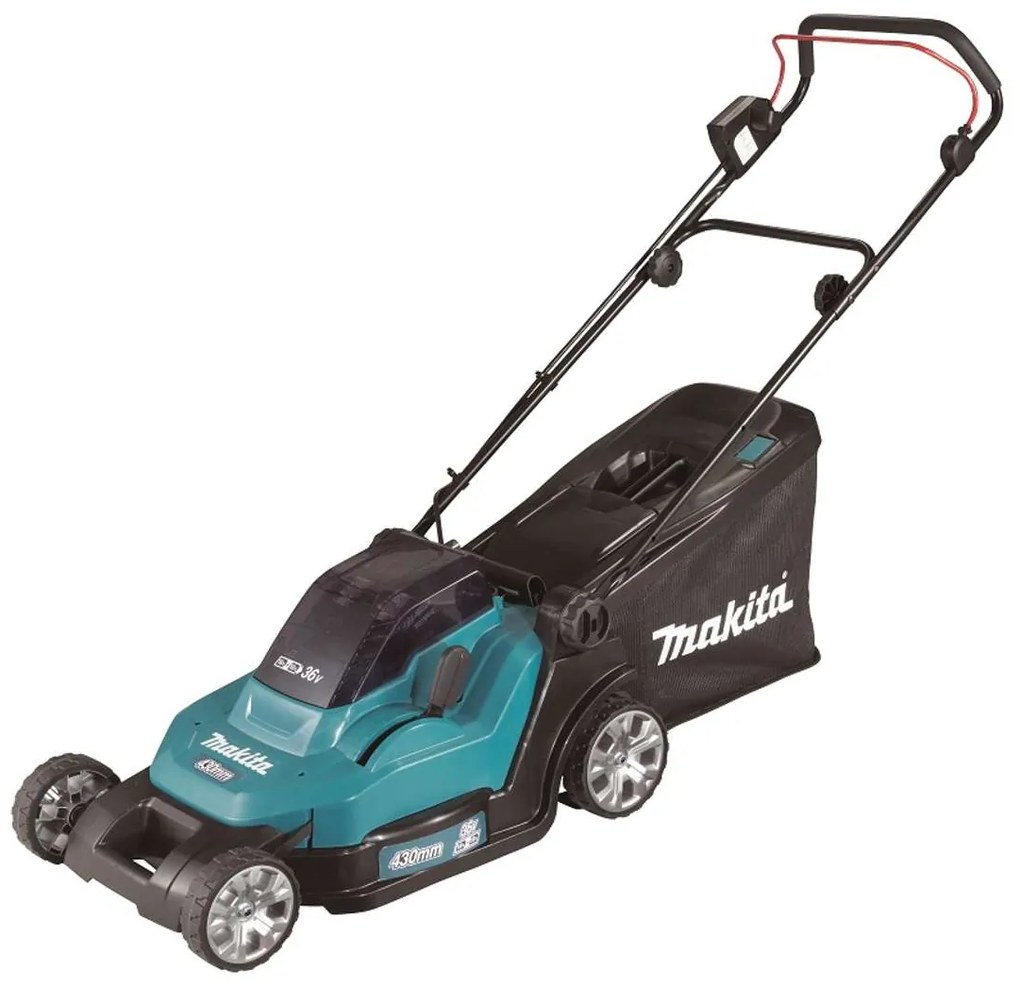 Makita - 18V AKU sekačka na trávu, záběr 43 cm, 2x aku Li-ion LXT 5,0 Ah, nabíječka DLM432CT2