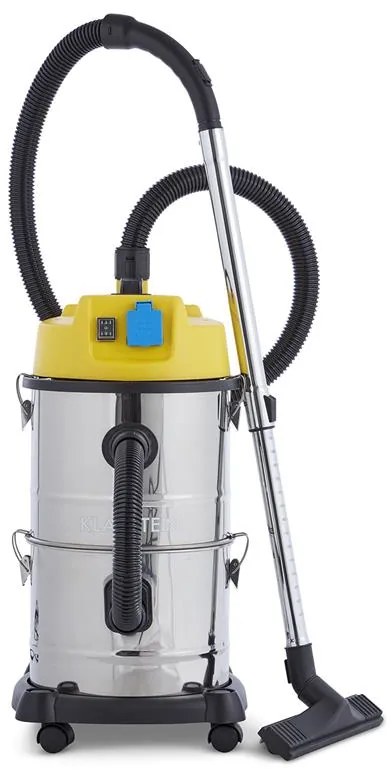 Klarstein Reinraum 3-in-1, průmyslový vysavač, 1800 W, 30 l, nerezova ocel
