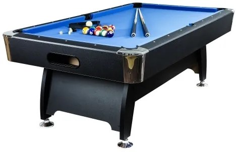 Kulečník / billiard 7 ft, modrý, 214x122x82 cm