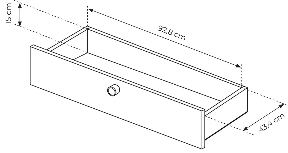 VIKI d | šatní skříň 213 4D2S | se zrcadlem | 213 cm | dub barista