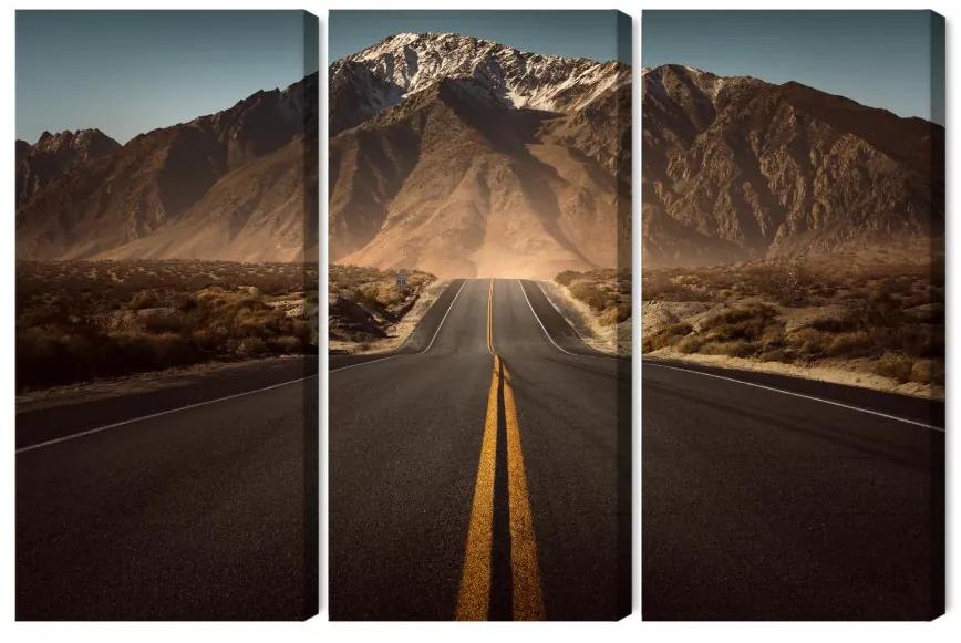 Vícedílný obraz Cesta Do Hor 3D Nedostatek Nedostatek Přírodní plátno 180x120