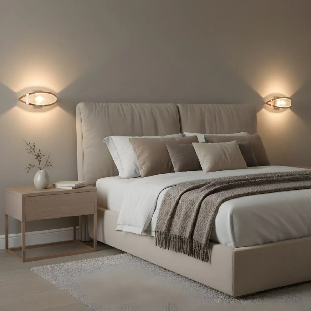 Toolight Rea, Nástěnné svítidlo LED G137-W Rose Gold, OSW-02621