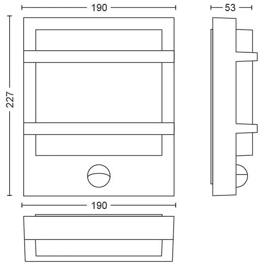 Philips 17395/93/P0 - LED Venkovní nástěnné svítidlo PETRONIA LED/12W IP44