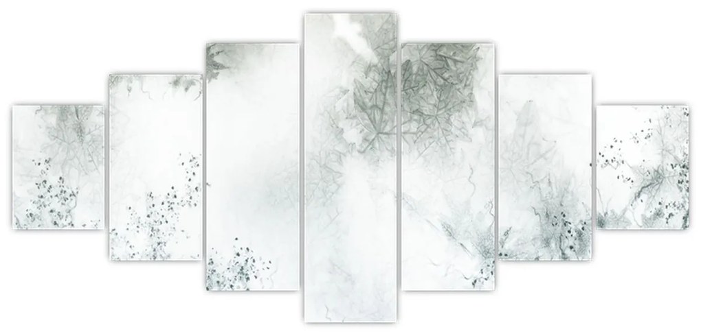 Obraz abstrakce listů (210x100 cm)