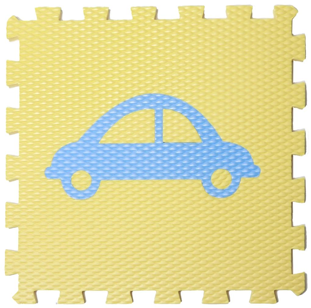 VYLEN Minideckfloor s autem Barevná kombinace: Bilý s hnědým autem