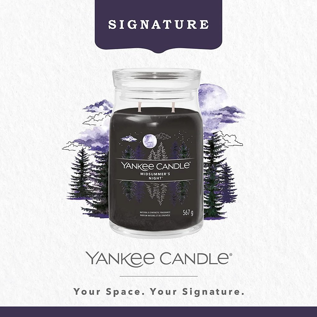 Yankee Candle vonná svíčka Signature ve skle velká Midsummer’s Night  567 g