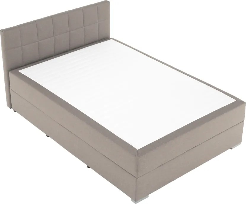 Boxspringová postel 120x200, šedohnědá TAUPE, FERATA TV KOMFORT