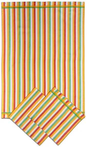 SVITAP sleep well Utěrka Bambus 50x70 cm Pruh žlutý 3 ks