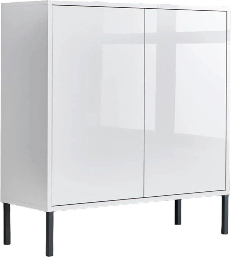 XXXLutz KOMODA, bílá, vysoce lesklá bílá, 79/86/33 cm MID.YOU - Komody na nožičkách - 001067000701