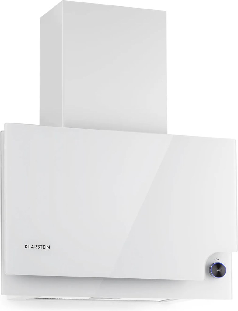 Klarstein Amelia, digestoř, 60 cm, nástěnná, 586.9 m³/h, LED otočné dotykové ovládání, bílá