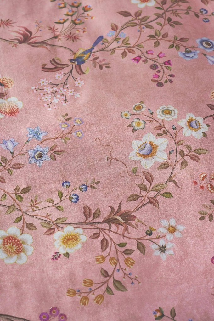 Pip Studio perkálové povlečení Lotus Lullaby 140 x 200 + 70x90cm, růžové (Luxusní něžné perkálové povlečení v růžové barvě)