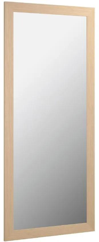OnaDnes -20% Přírodní dřevěné nástěnné zrcadlo Kave Home Yvaine 80 x 180 cm