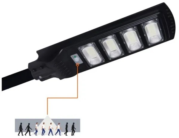 LED Solární pouliční lampa se senzorem URBI LED/11W/3,2V 6500K + DO IP54