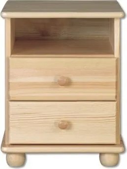 Casarredo - Komfort nábytek Noční stolek NS-105 masiv | barva: bez moření borovice