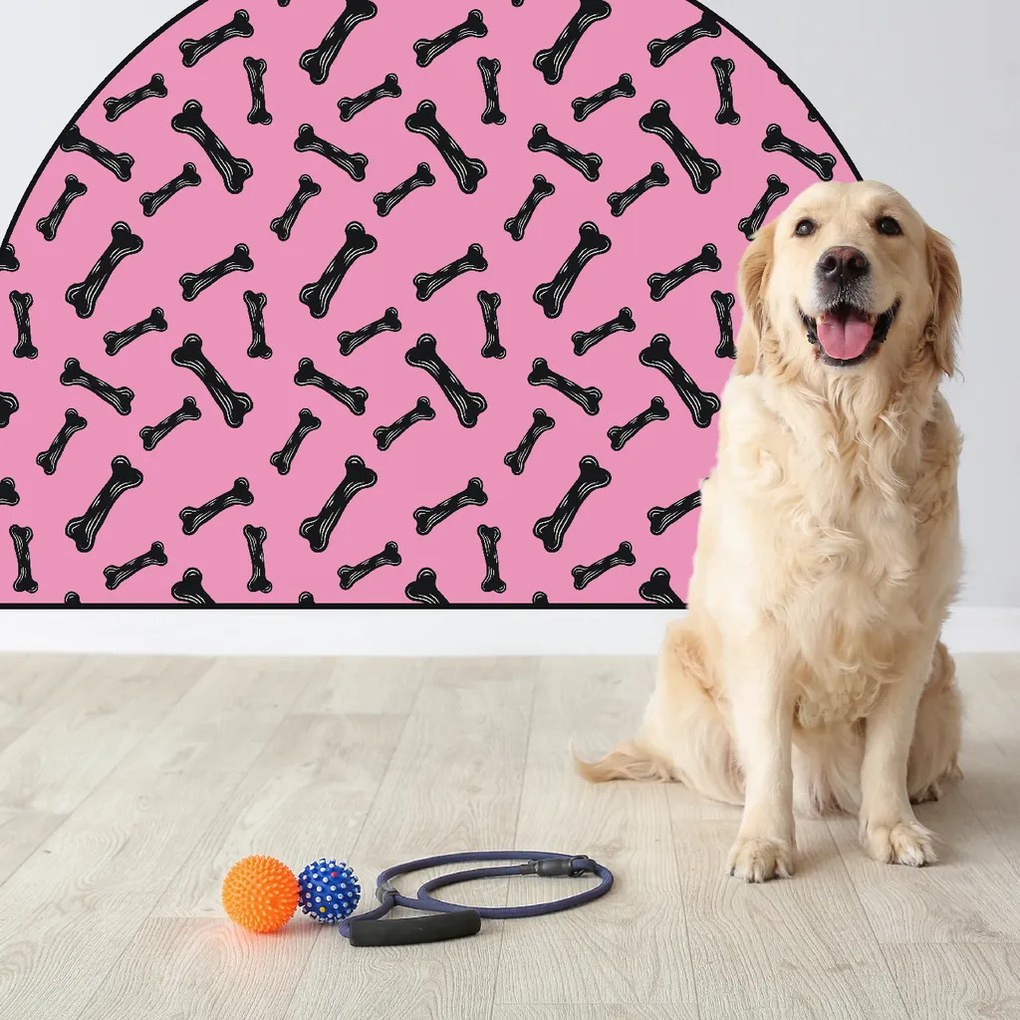 PIPPER. Ochranná textilní nálepka na zeď - Oblouk - Kostičky Velikost: 120x96cm, Jméno: Bez jména