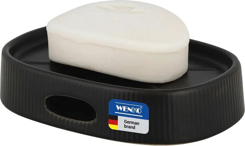 Černá keramická mýdlenka Fablo – Wenko