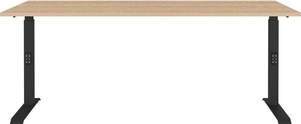 Polohovací pracovní stůl s deskou v dubovém dekoru 80x180 cm Lissabon – Germania