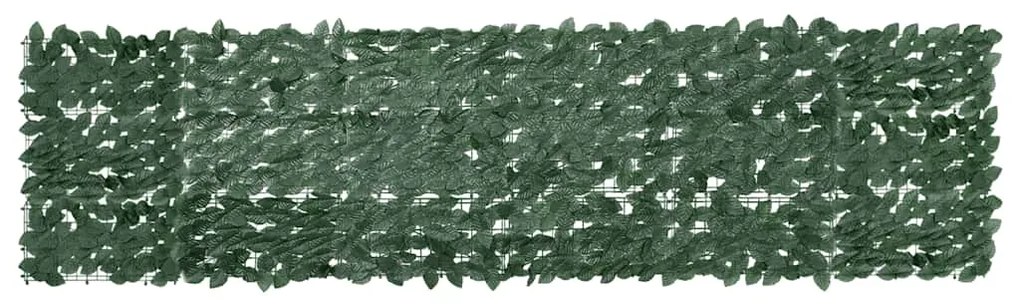 Balkónová zástěna s tmavě zelenými listy 300 x 75 cm 315483