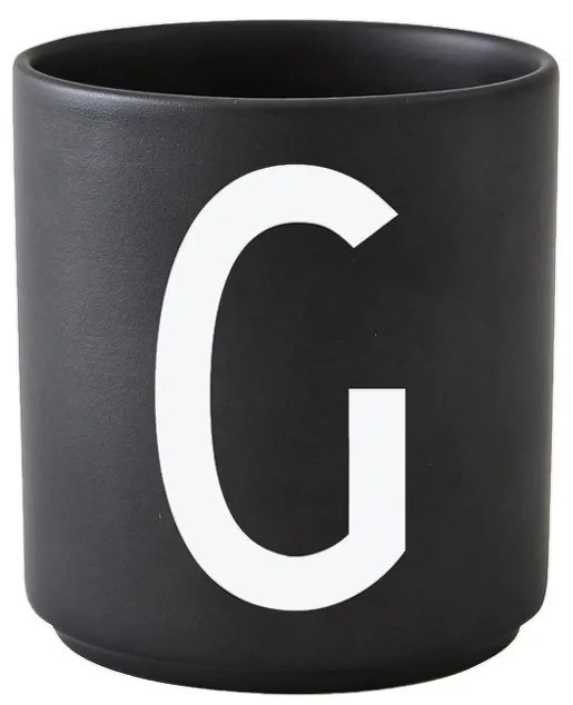 Design Letters Hrnek s písmenem G, black