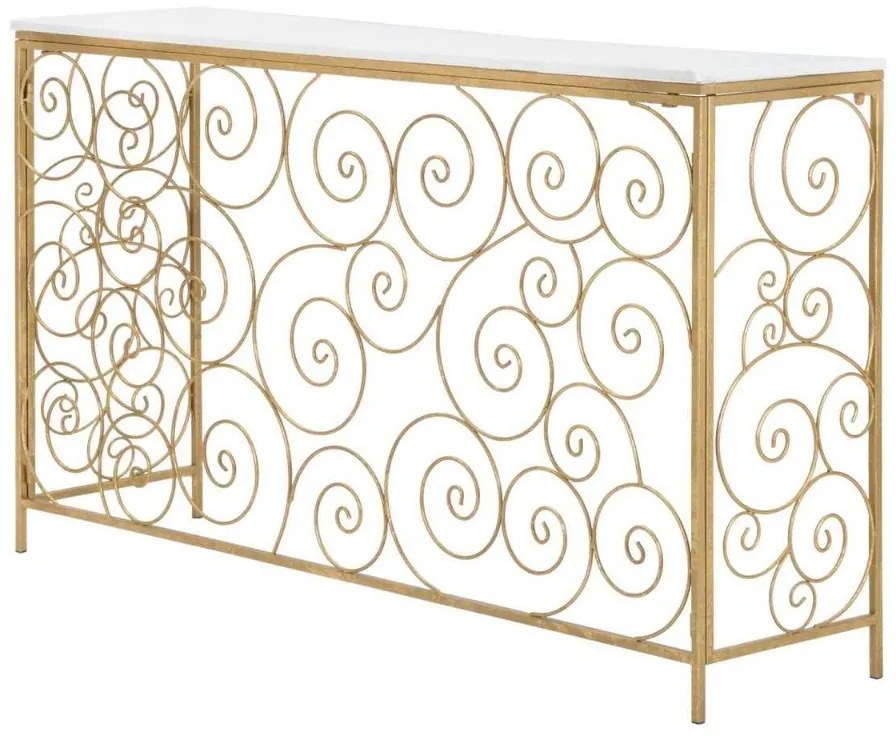 Designová konzole Bellachay 140 cm zlatá